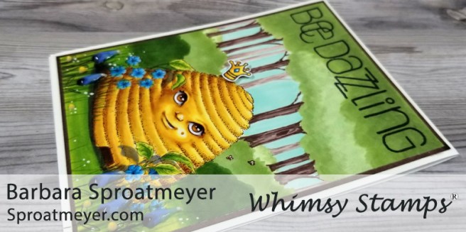 Bee Hive and Polka Dot Pals Faces from Whimsy Stamps – Sproatmeyer